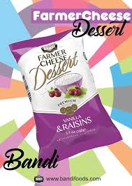 Bandi Classic Vanilla/Vanilla&Raisins Farmer Cheese Dessert, (Lithuani ...